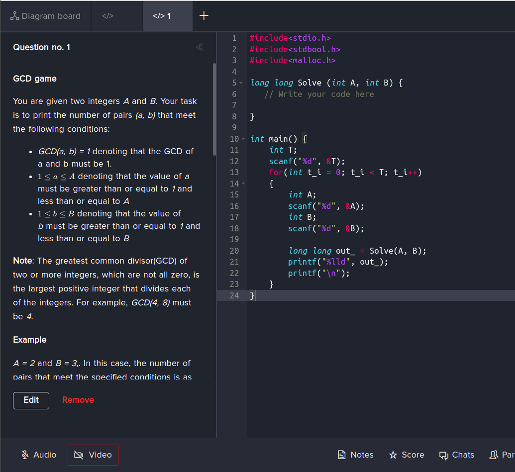 Enable Audio or Video on FaceCode